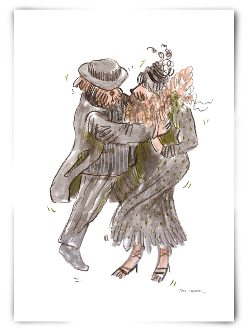 Dancing Dogs – art print – Arati Devasher Studio